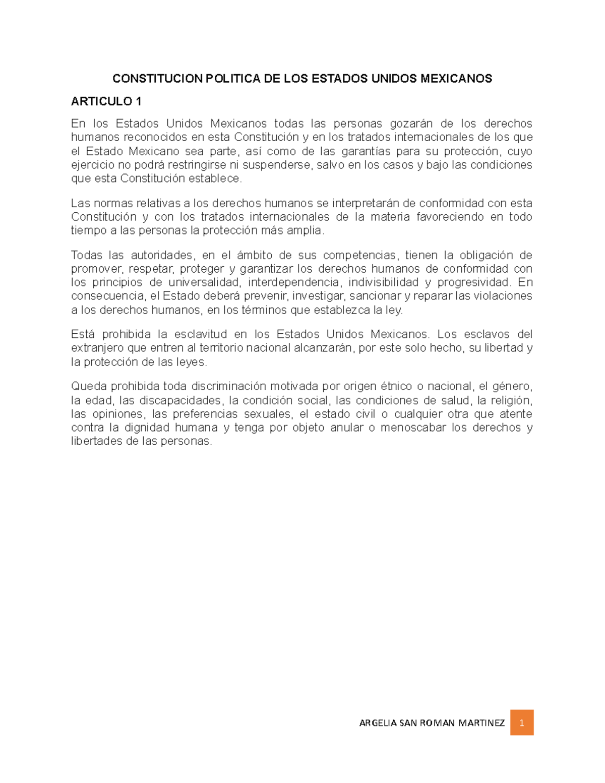 Constitucion Politica - CONSTITUCION POLITICA DE LOS ESTADOS UNIDOS ...