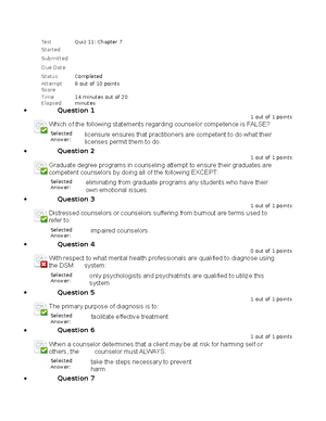 Intake Report Part One Initial Interview Assignment - Intake Report Part One: Initial Interview ...