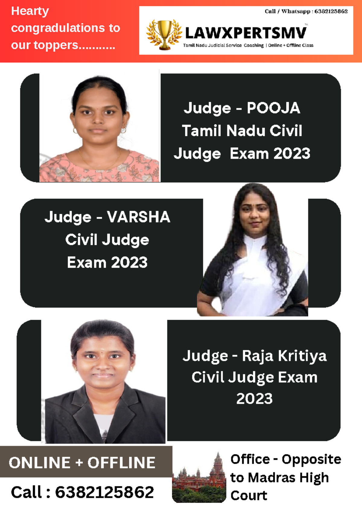 Civil Judge Toppers - Call : 6382125862 ONLINE + OFFLINE Office ...