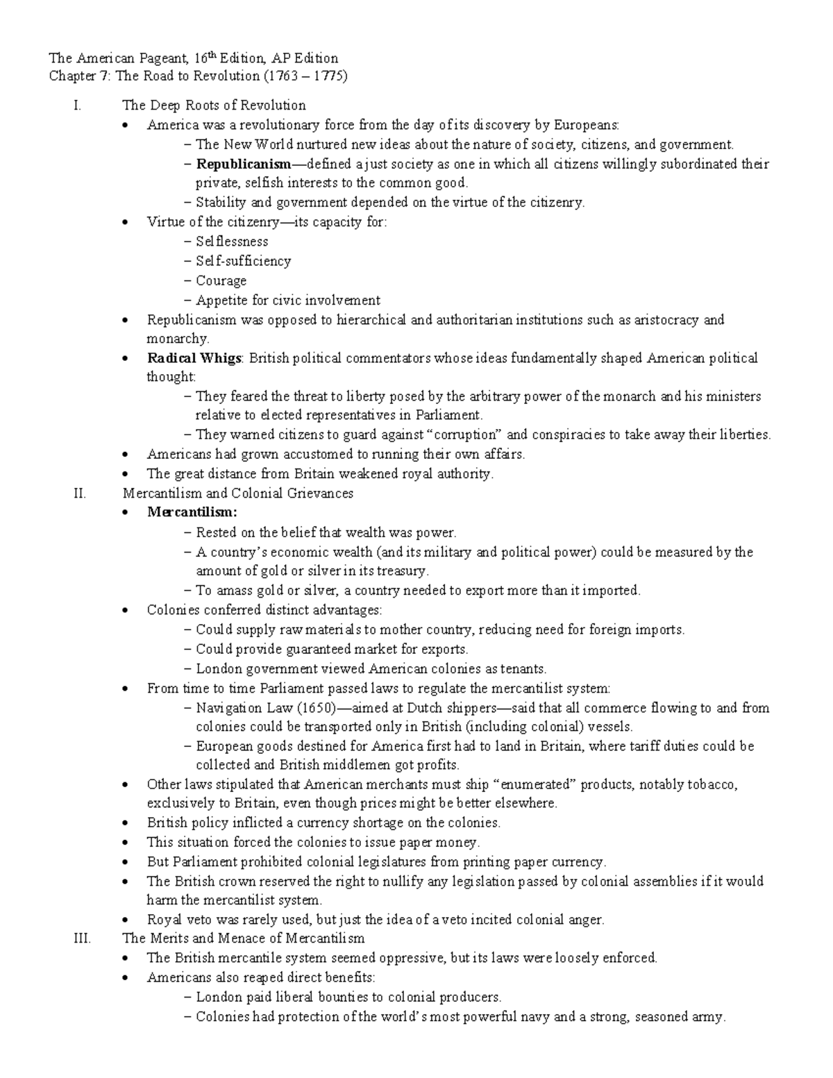 Chapter 7 - The Road to Revolution - The Deep Roots of Revolution ...
