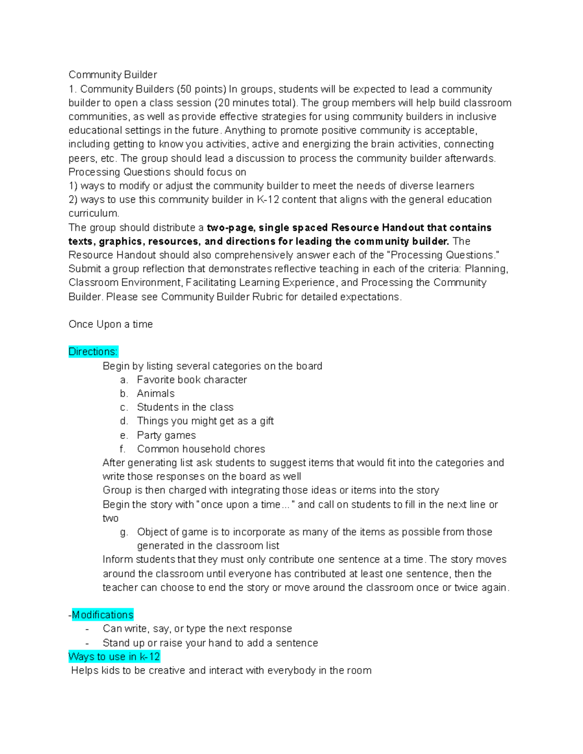 Community Builder - Community Builder Community Builders (50 points) In ...