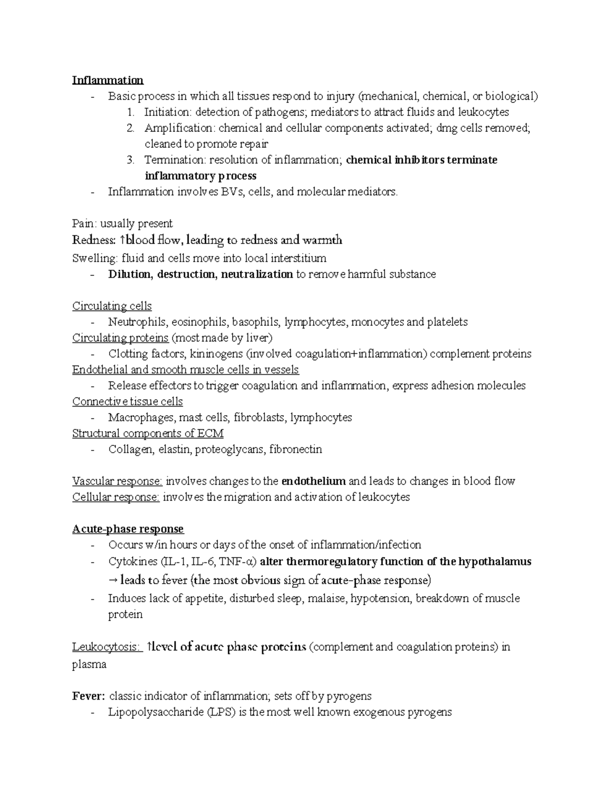 2.a Inflammation - biol - Inflammation - Basic process in which all ...