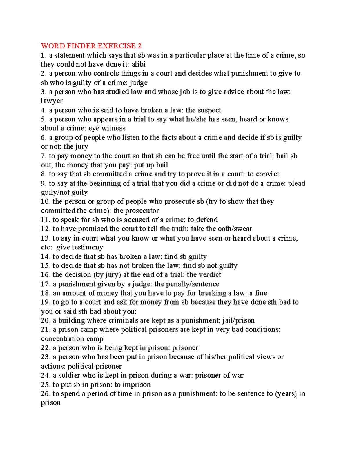 WORD Finder Exercise 2bfwghwvdebq Q hedvwehb WORD FINDER EXERCISE 2 A