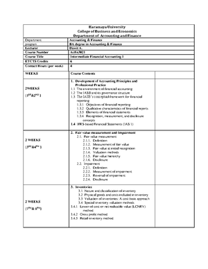 Financial Mgt Worksheet - Financial accounting - Studocu