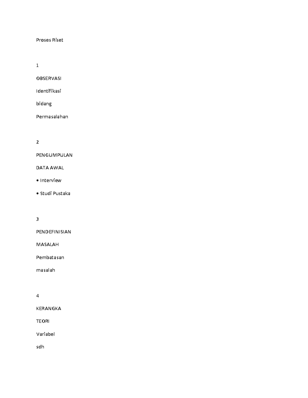 Pertemuan ke 6 pengukuran variabel - Proses Riset 1 OBSERVASI ...