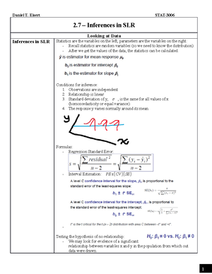 STAT-3006 - Notes - 11-4 - Variable Selection and Model Building - 1 ...