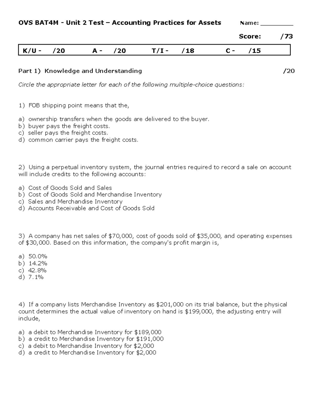 1665858456-OVS BAT4M - Unit 2 Test 4 - OVS BAT4M - Unit 2 Test ...