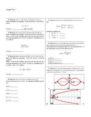 Sample Exam 3 - Exam Example Math 1111 - Sample Exam 3 ColAlg Fall ...
