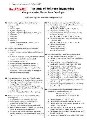 Assignment 1 Software Engineering Answers - Assignment 1 – Software ...