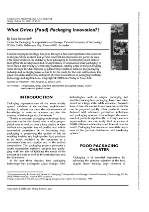 notes on the food packaging - 1 2 3 RECENT ADVANCES IN LC-MS ANALYSIS ...