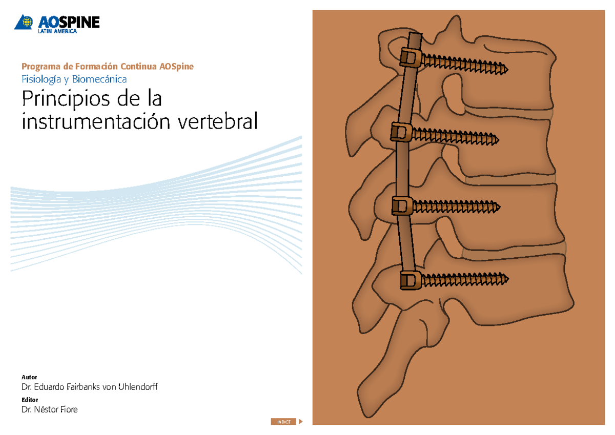 Anatomía columna - Programa de Formación Continua AOSpine Fisiología y ...