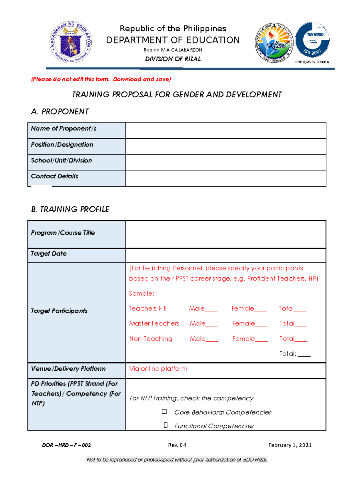 1.1 GAD Training Proposal - Please DONT Modify THE Template ...