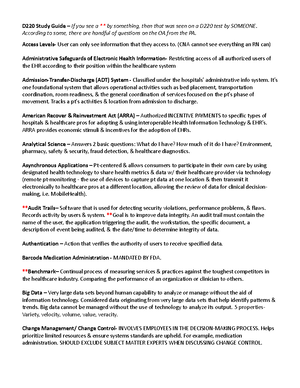 OA Study Plan - Approved first submission for OA attempt 2 - D220 OA ...