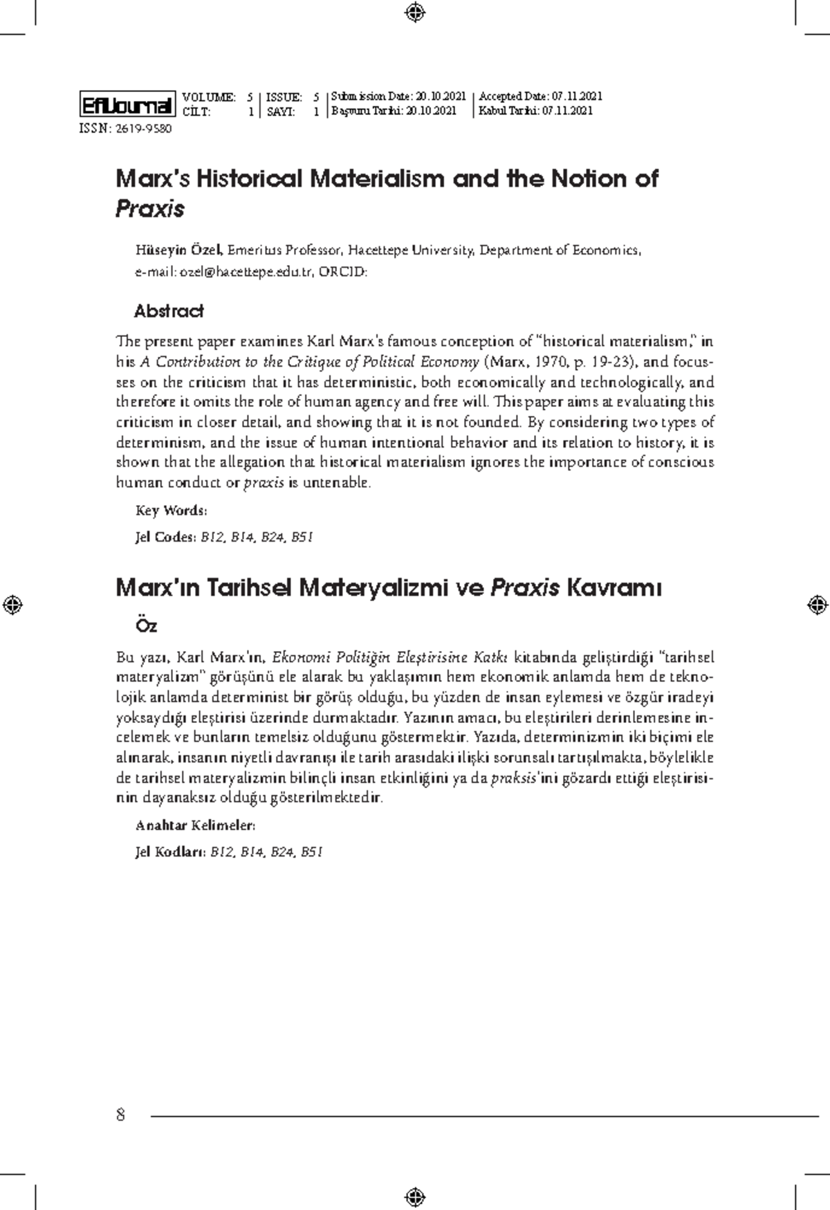 Historical Materialism - edu, ORCID: Abstract e present paper exam nes ...