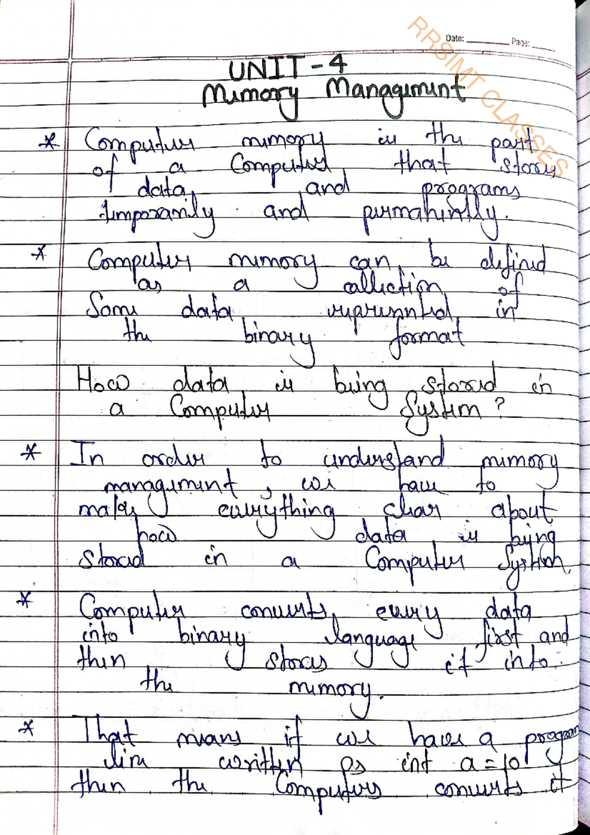Operating System Unit 4 Complete Notes - Studocu