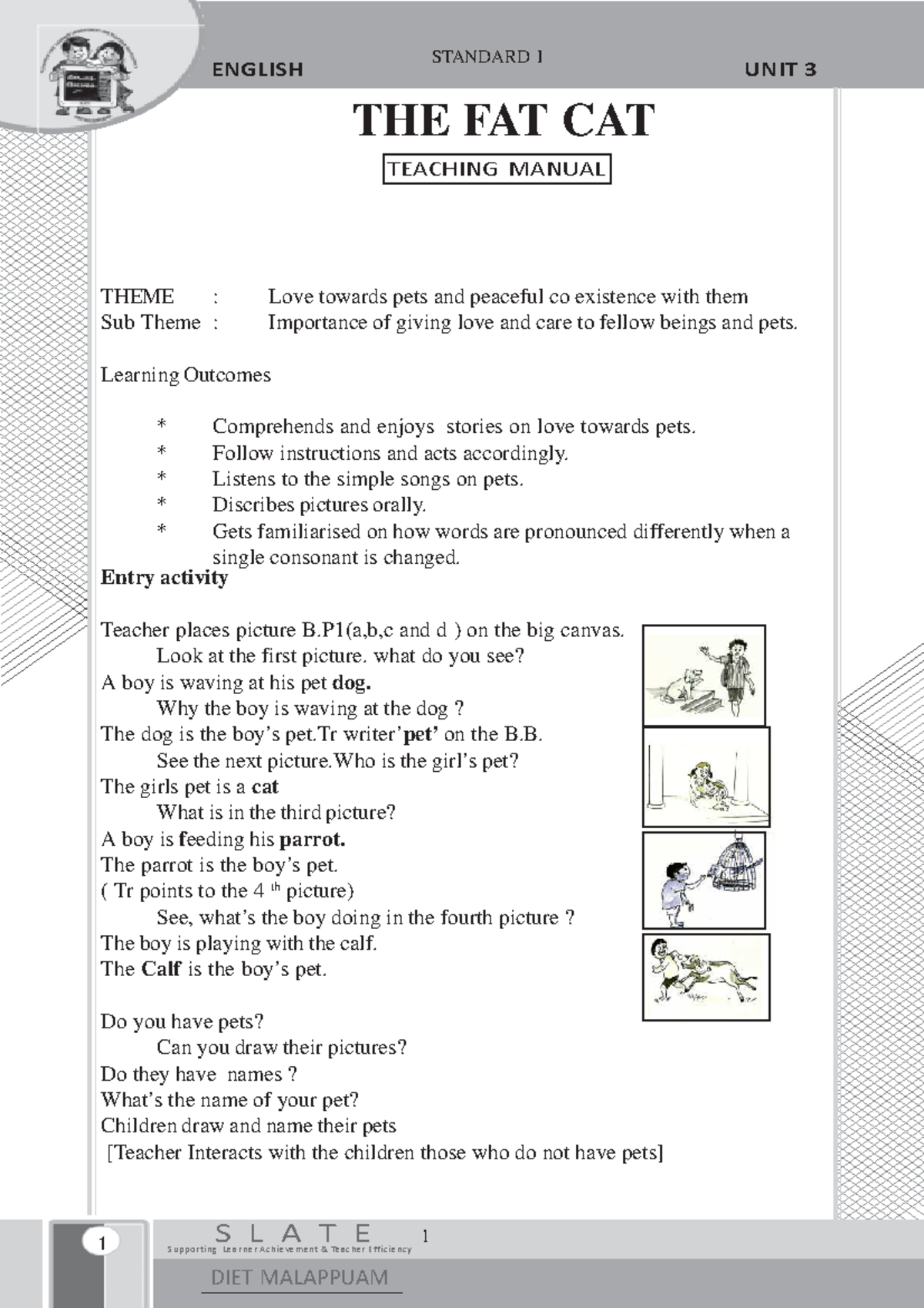 The Fat Cat TM - 1 Supporting Learner Achievement & Teacher EfficiencyS ...