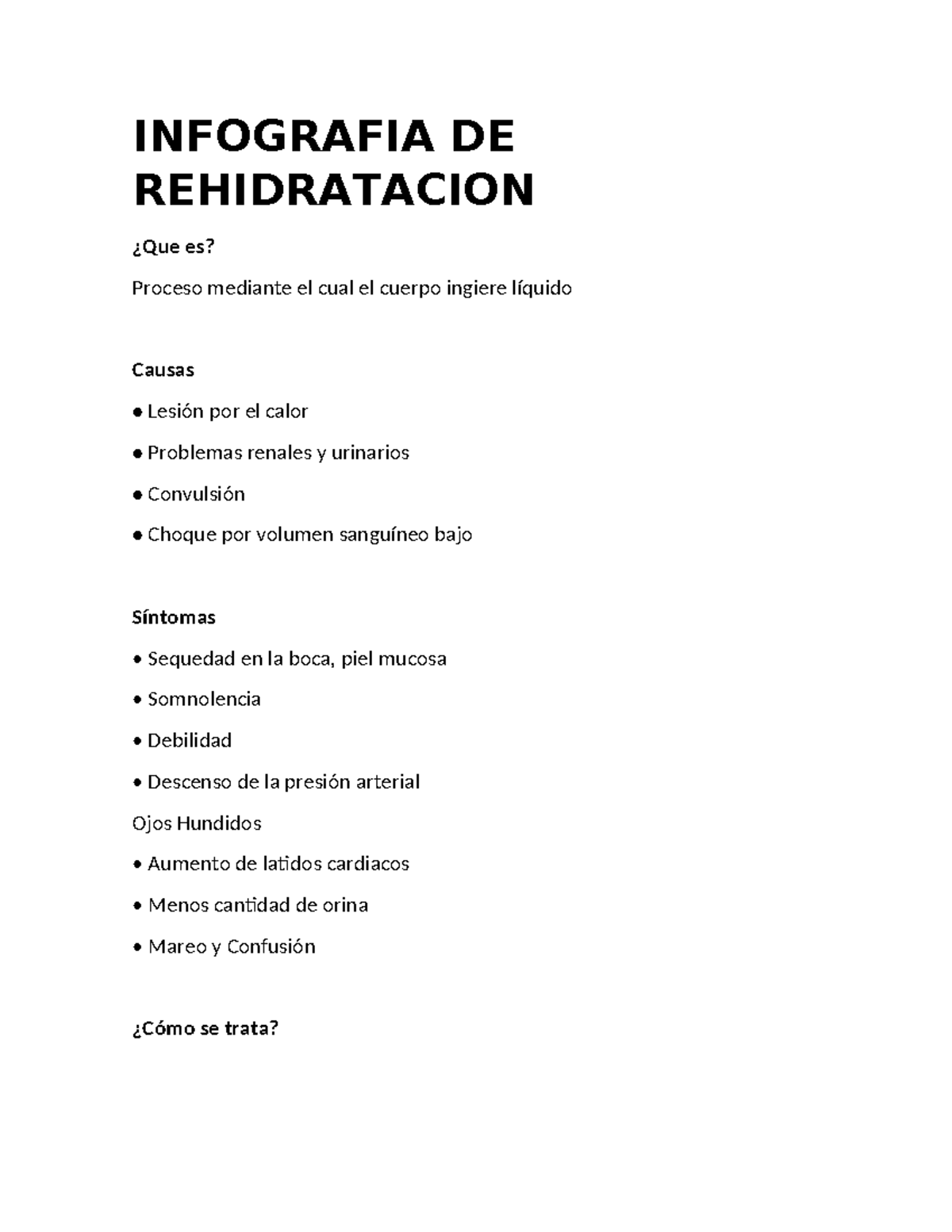 Infografia DE Rehidratacion - INFOGRAFIA DE REHIDRATACION ¿Que es ...