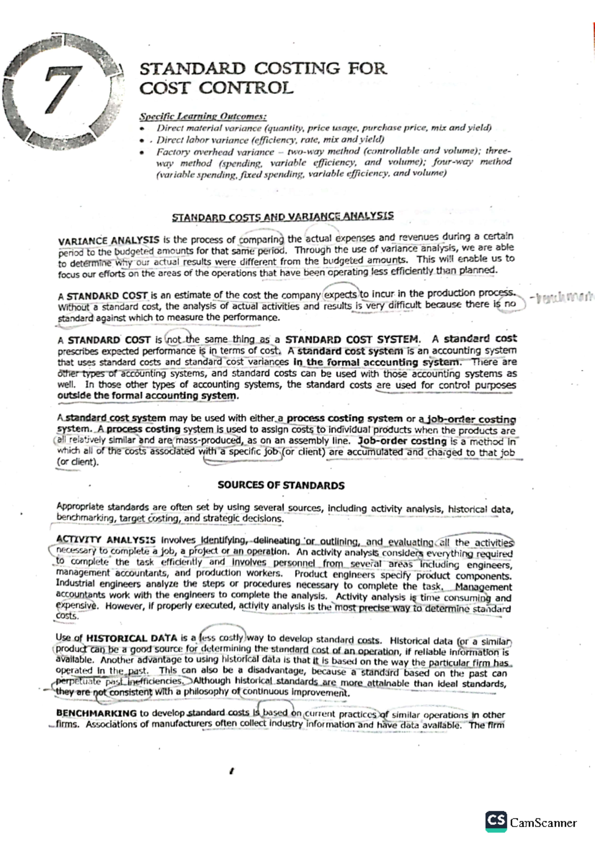 Std cost - Standard costing - BS Accountancy - Studocu