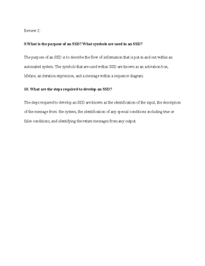 Review questions - Review Questions: What are some examples of the ...