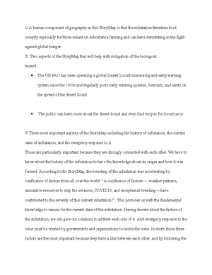 Geog lab 6 - lab 6 - Individual Typed Report Prepared for: Claudia ...