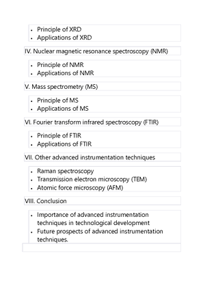 Advance Instrumentation Techniques - The resulting spectrum provides ...