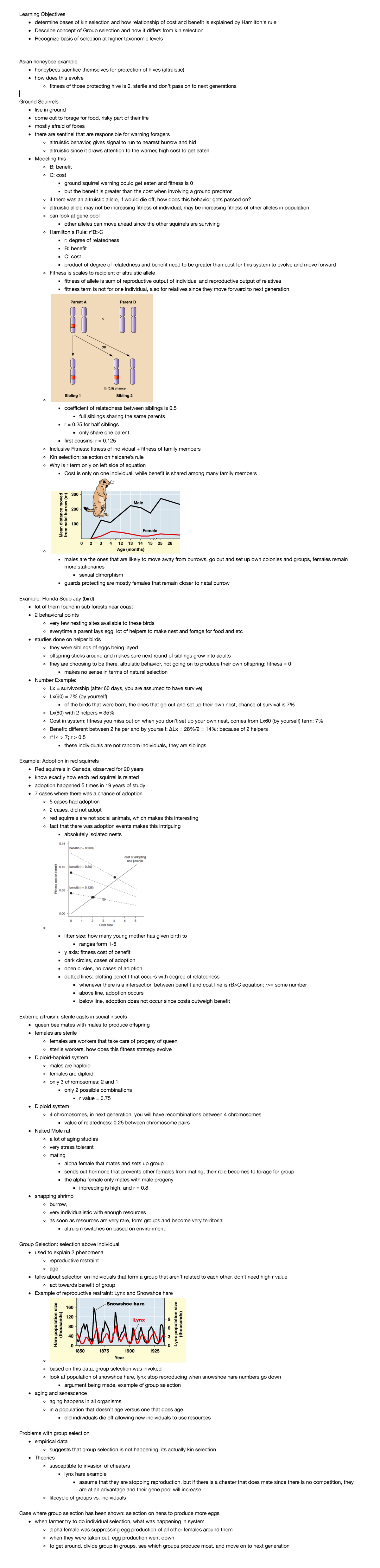16-Kin and Group Selection- 3-15-18 - Learning Objectives determine ...
