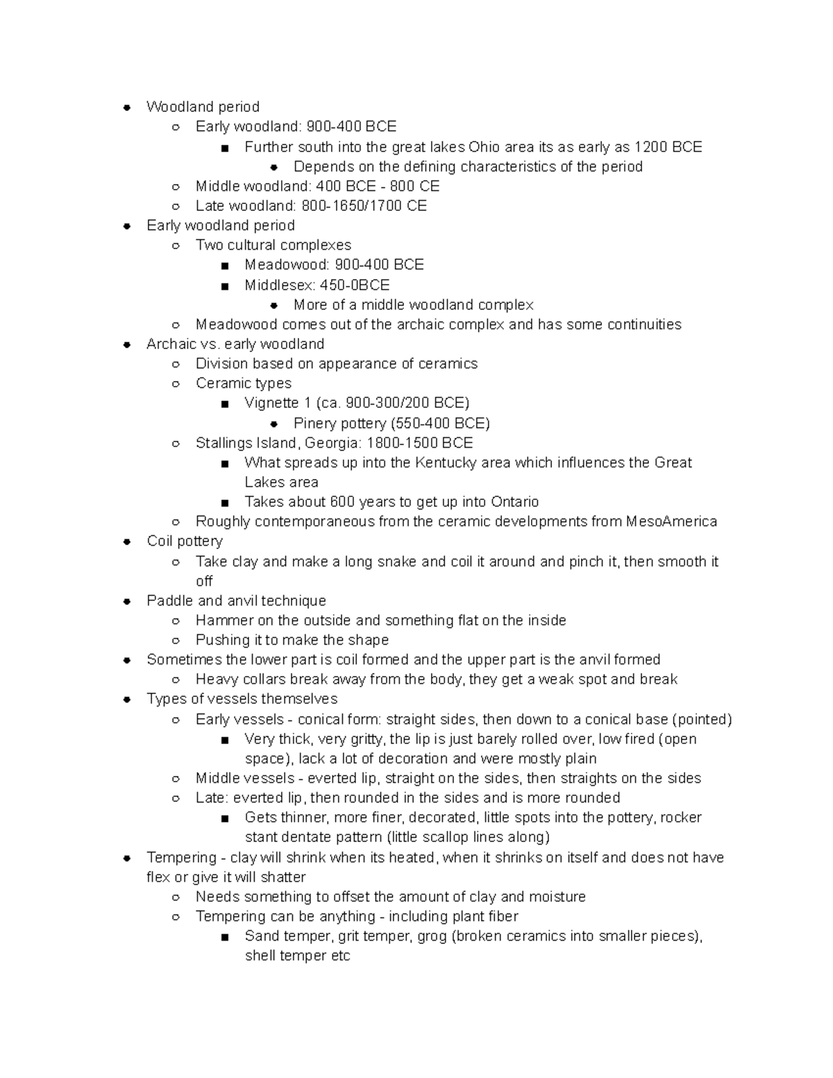Feb 10 early woodland period - Woodland period Early woodland: 900-400 ...