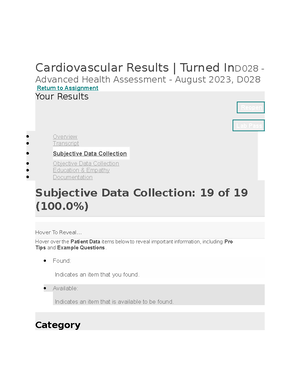 Shadow health Comprehensive assess documentation Tina Jones ...