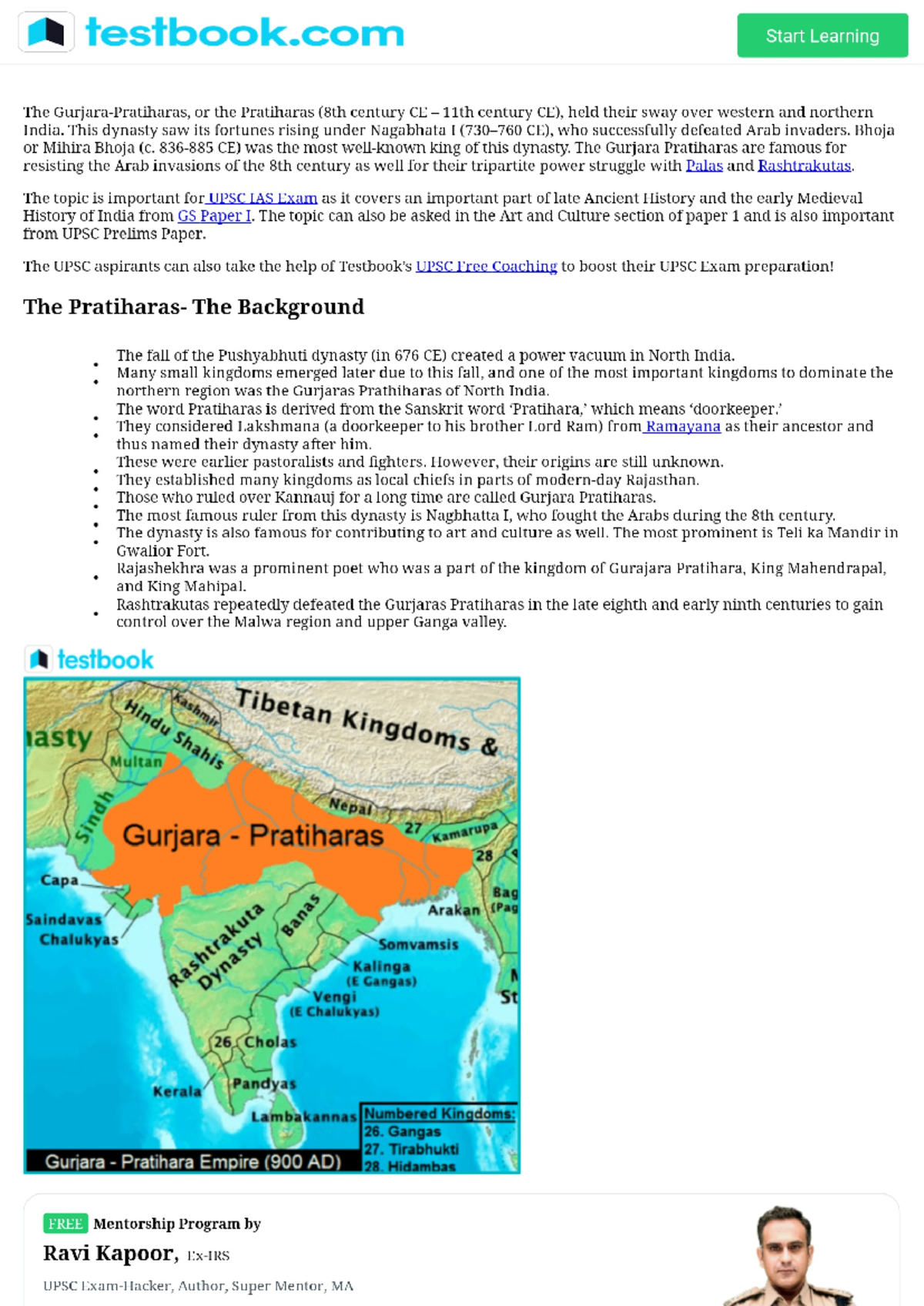 Gurjara Pratihara Dynasty Major Rulers, Administration & More ...