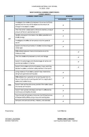 Nlc tarp - nlc - Educational Research - JULY 1-19, 2024 HNHS MULTI ...