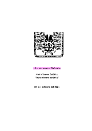 Superalimentos - Estética - SUPERALIMENTOS Nombre de Integrantes: Nurid ...