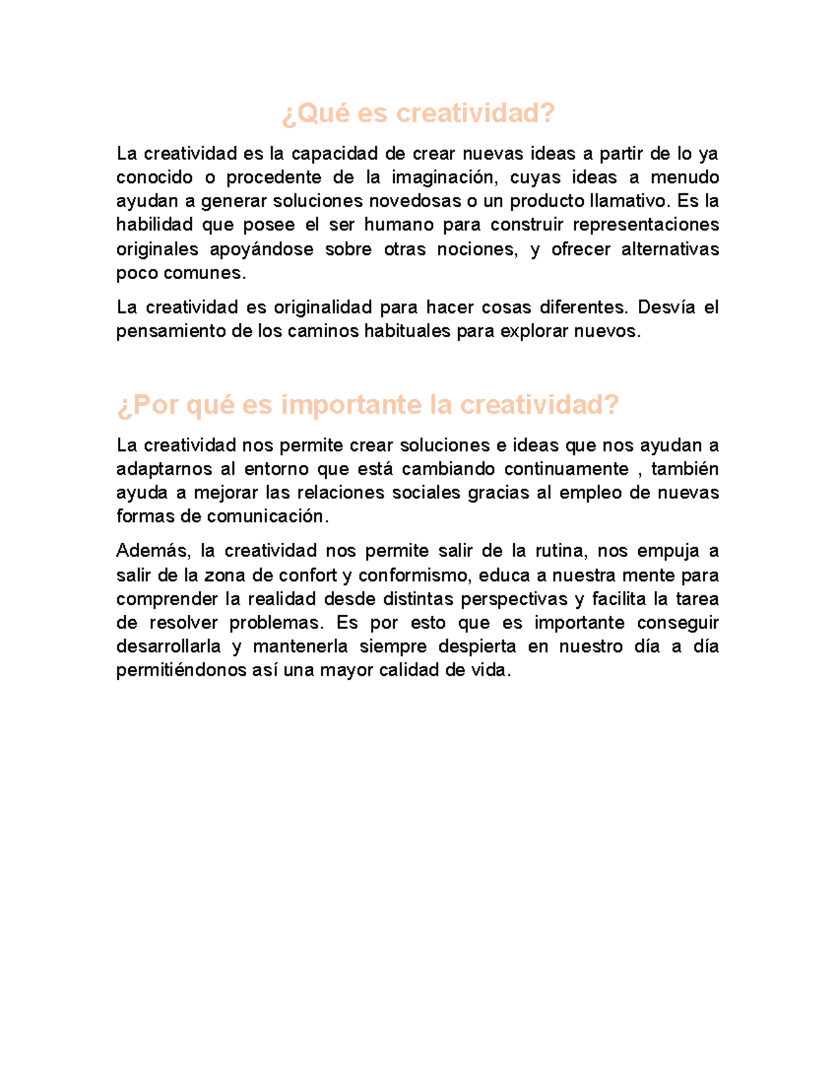 Qué es creatividad - creaty - ¿Qué es creatividad? La creatividad es la ...