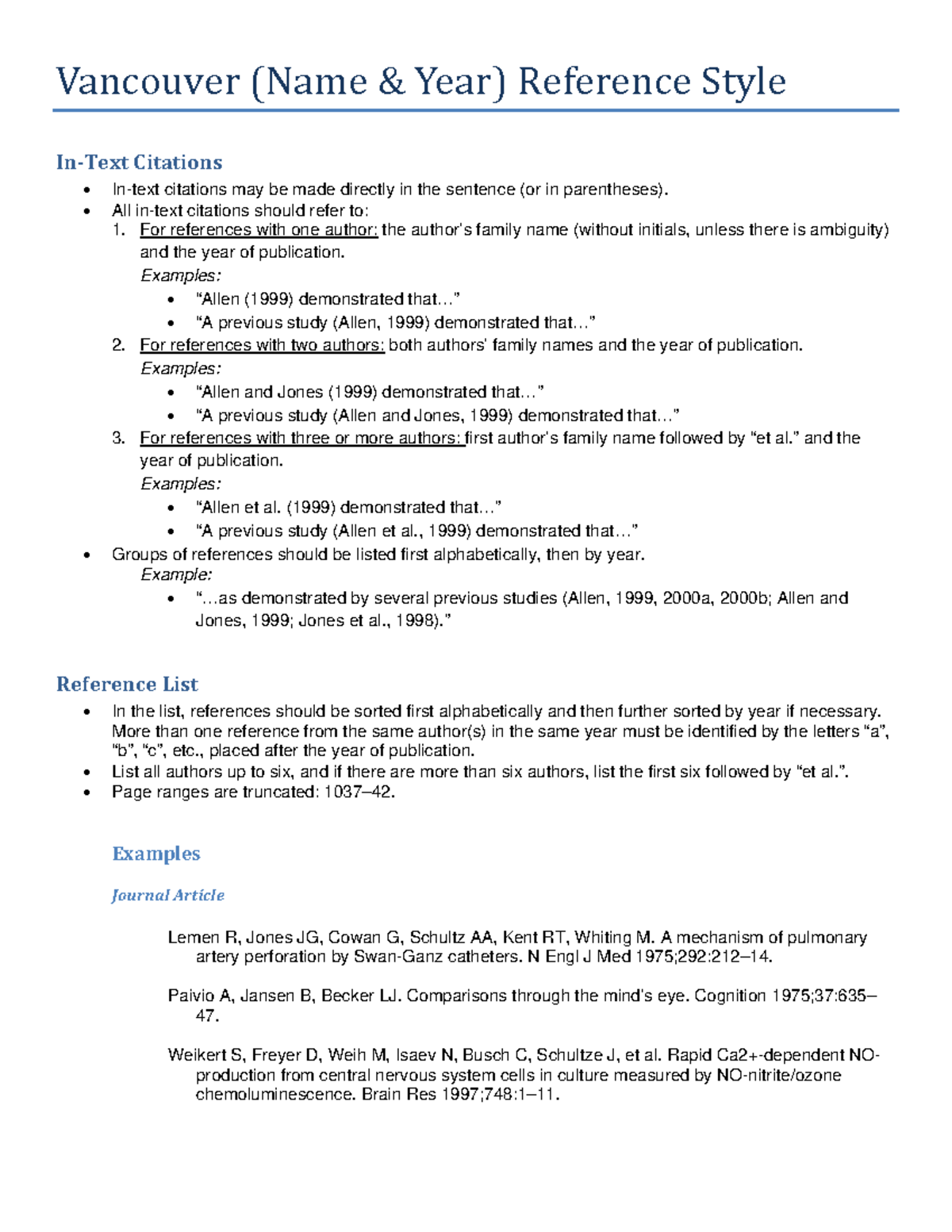 JID-Vancouver Name Year Reference Style - Vancouver (Name & Year ...