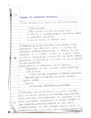 Chapter 6 Worksheet Answers - HLTH 311 - Studocu