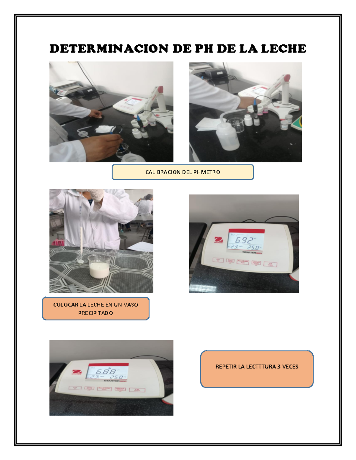 Determinacion DE PH DE LA Leche - Ing industrial - DETERMINACION DE PH ...