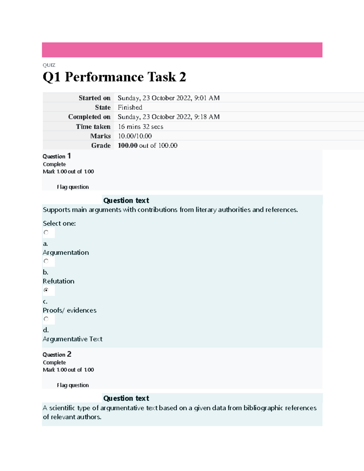 BAED-EAPP2111 - Q1 Performance Task 2 - QUIZ Q1 Performance Task 2 ...