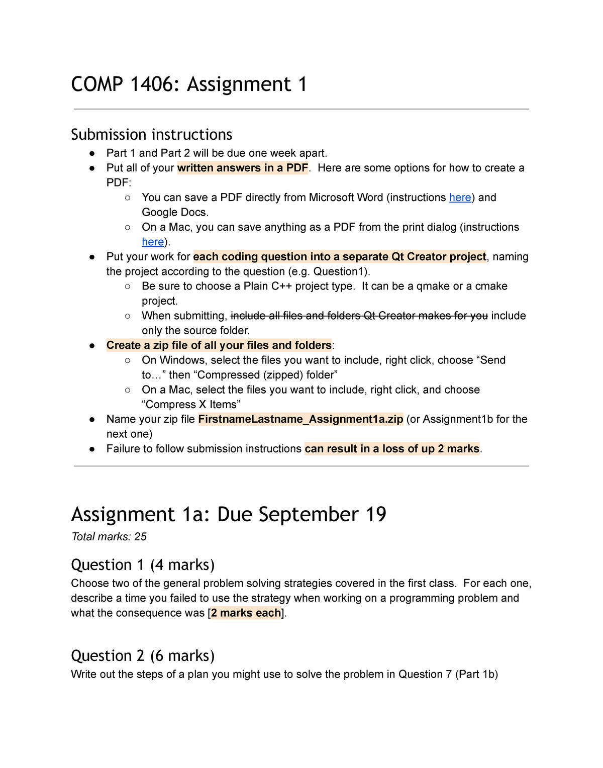 Comp 1406 Fall 2014 Ssignment 1 1406 - COMP 1406: Assignment 1 ...