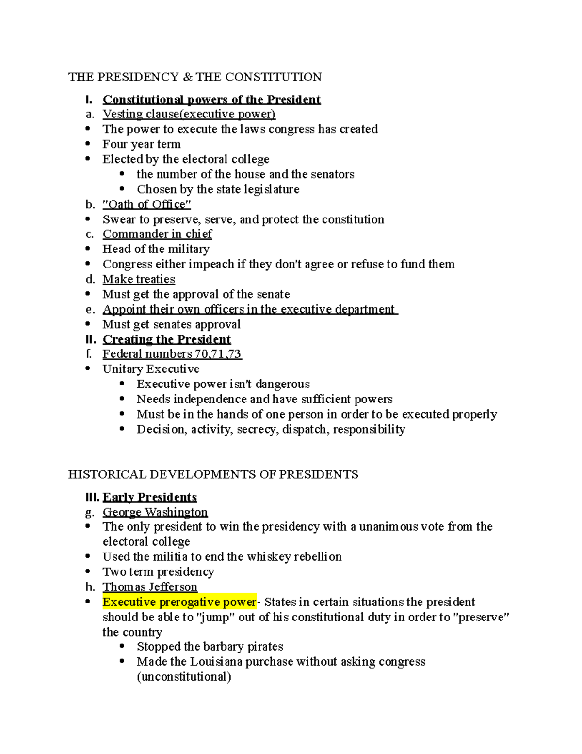 Gov t Chapter 2 THE PRESIDENCY THE CONSTITUTION I Constitutional gov-t-chapter-2-the-presidency-the-constitution-i-constitutional