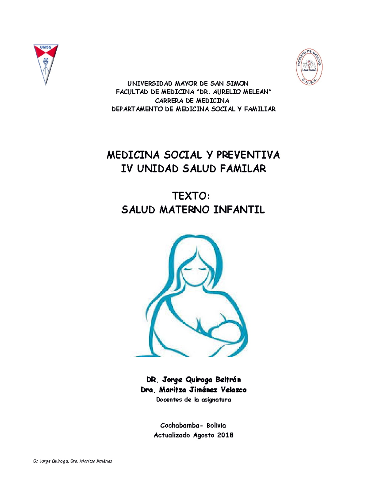 Texto Salud Materno Infantil Actualizado - UNIVERSIDAD MAYOR DE SAN ...