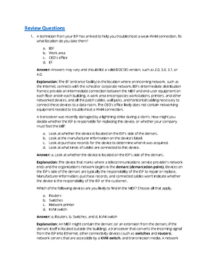 Netplus 9e Mod02solutions - Module 2: Infrastructure and Documentation ...