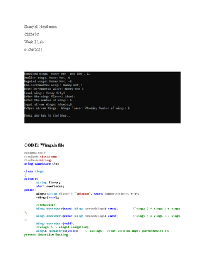 CIS247C lab week 2 - lab - CIS 247C Week 2 Lab /* CIS247C */ #include #include - Studocu