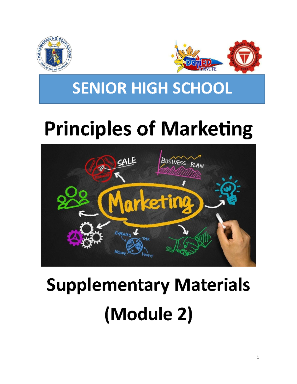 Marketing-Module- 2 - MARKETING - 1 SENIOR HIGH SCHOOL Principles of ...