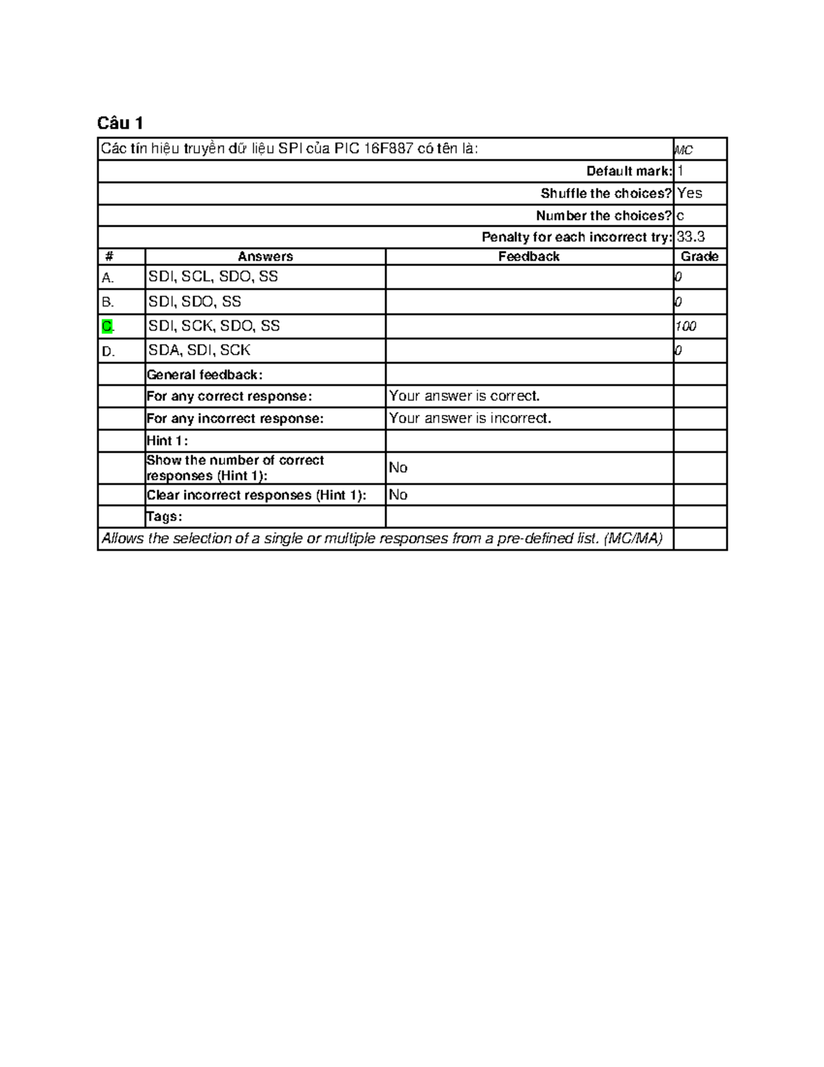 20 Quiz questions -VXL L2 HK3-2020-2021 - Các tín hiệu truyền dữ liệu ...