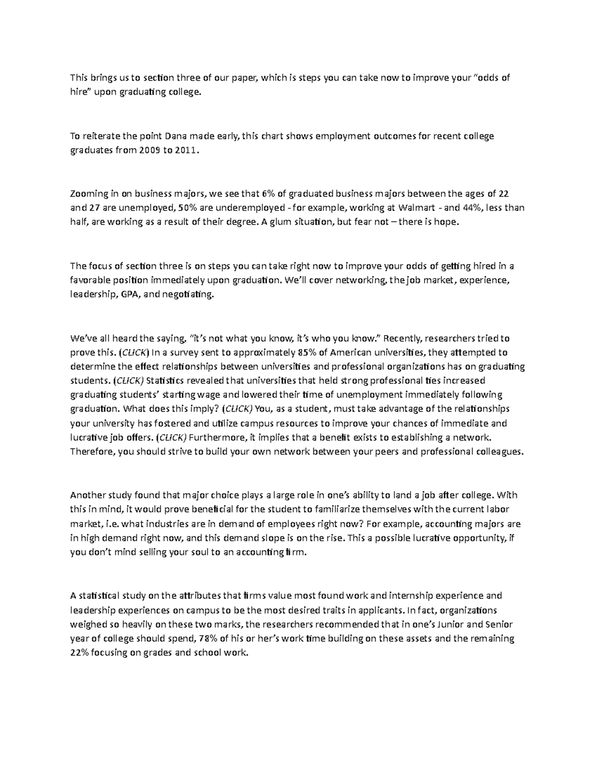 Script - This brings us to section three of our paper, which is steps ...