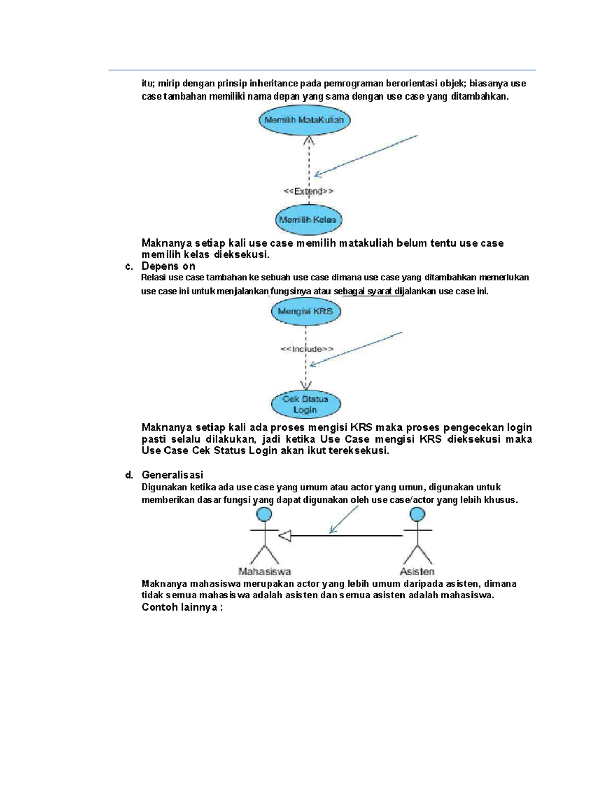 Perancangan dengan UML 2 - itu; mirip dengan prinsip inheritance pada pemrograman berorientasi ...