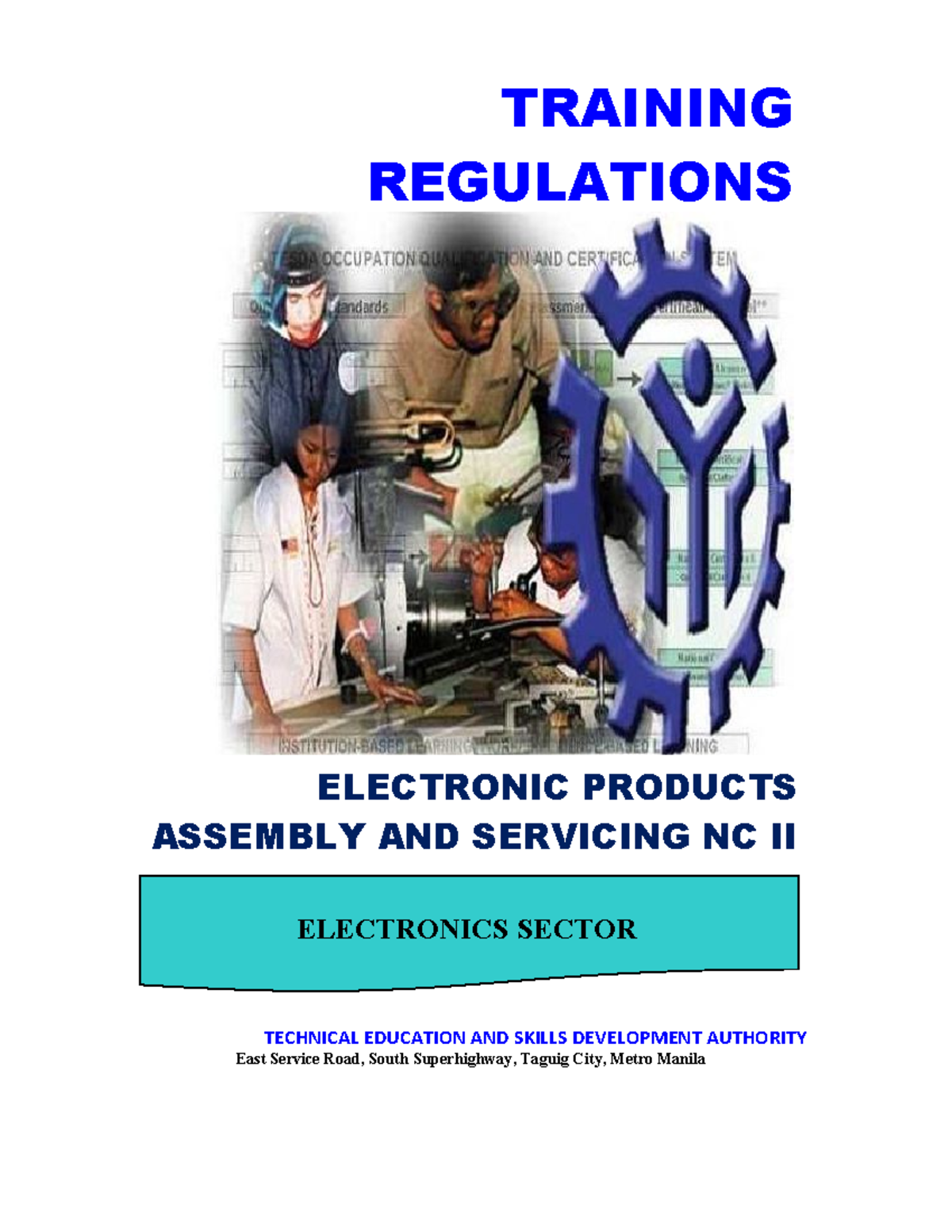 TR-Electronic Products Assembly and Servicing NC II - TRAINING ...