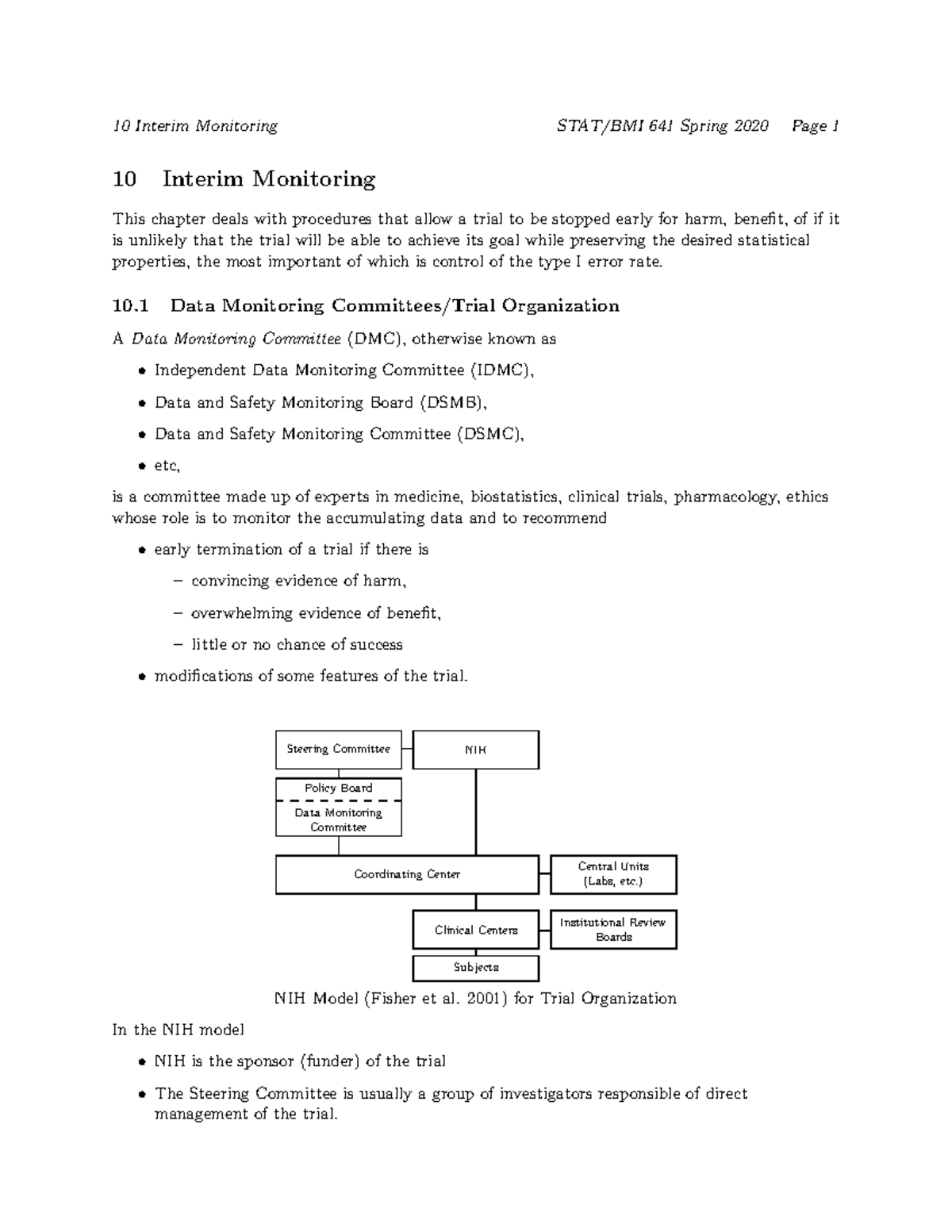 Monitoring Part 1 - Tom Cook Spring 21 - 10 Interim Monitoring This ...