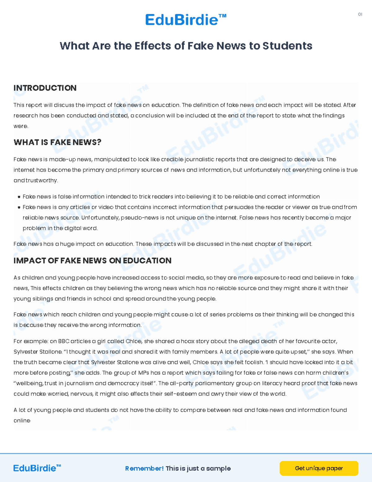 What Are the Effects of Fake News to Students - What Are the Effects of ...