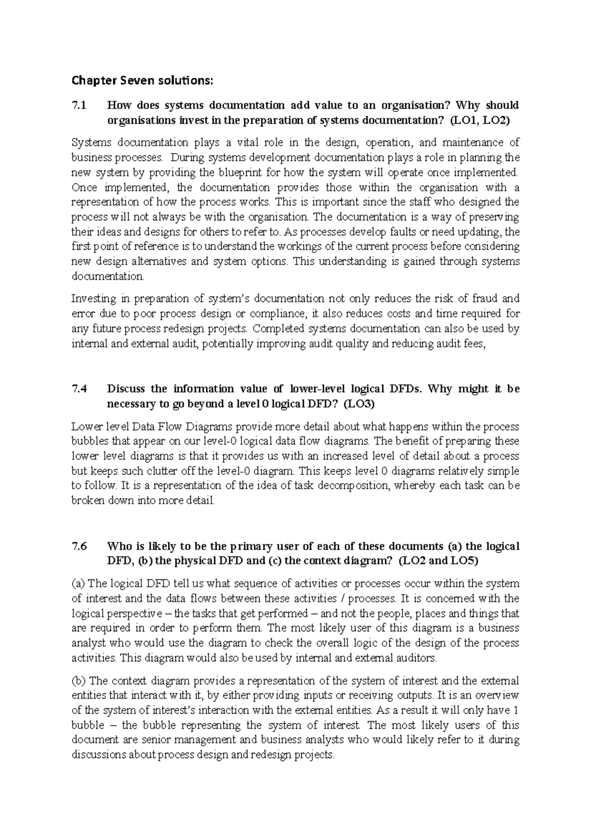 Chapter 7 solutions - Chapter Seven solutions: 7 How does systems ...