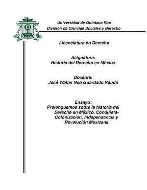 Fuentes directas e indirecta de la historia del derecho en Méxicoensayo ...